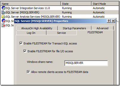 FileTables in SQL Server 2012